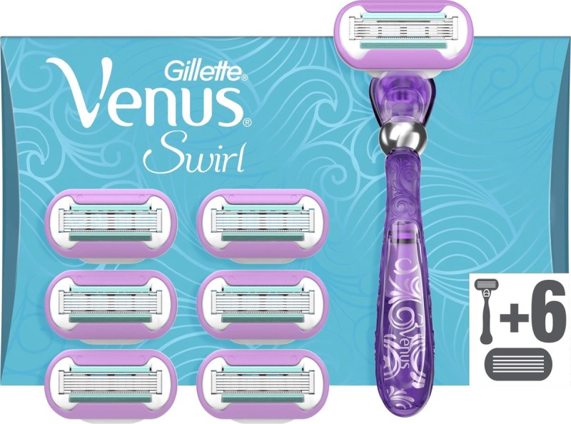 Gillette Venus Deluxe Smooth Swirl Scheersysteem Voor Vrouwen + 5 ...