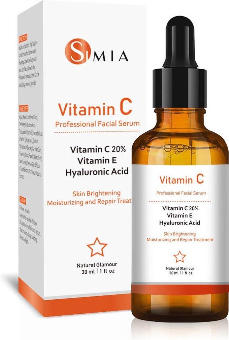 Simia™ Original Vitamine C Serum - Met Vitamine E & Hyaluronzuur ...