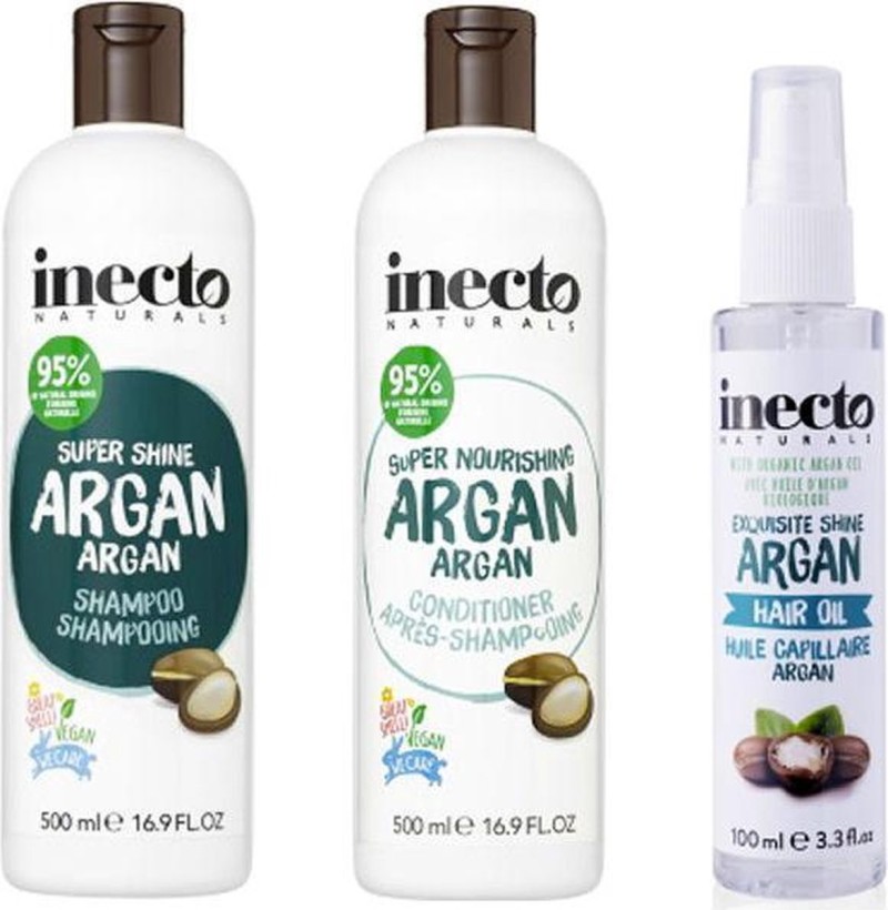 Inecto argan shampoo, conditioner en haar oil. | Inecto | Nice shampoo ...