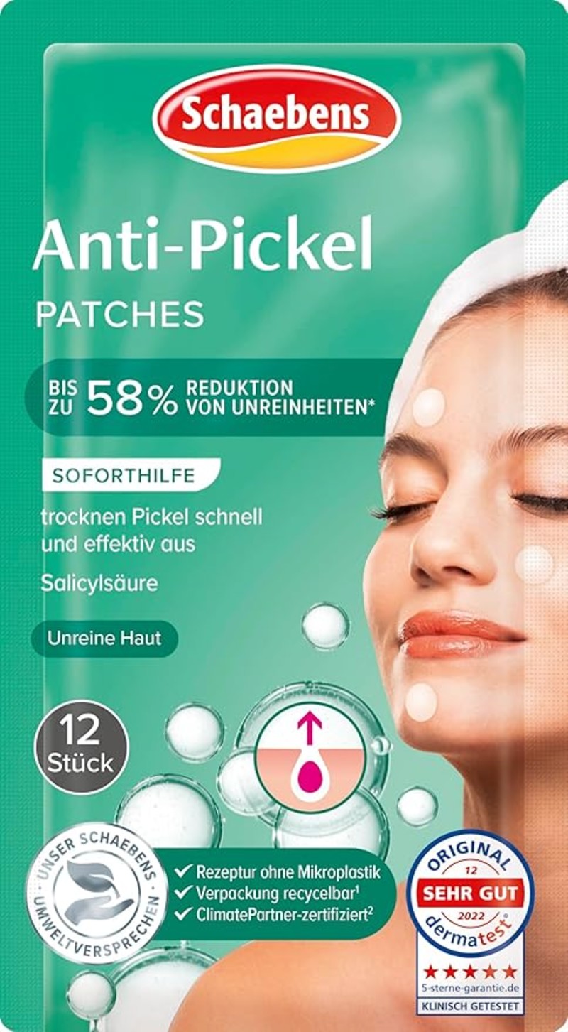 Pure skin anti-pimples patches | Schaebens | Pimple eradication - We ...